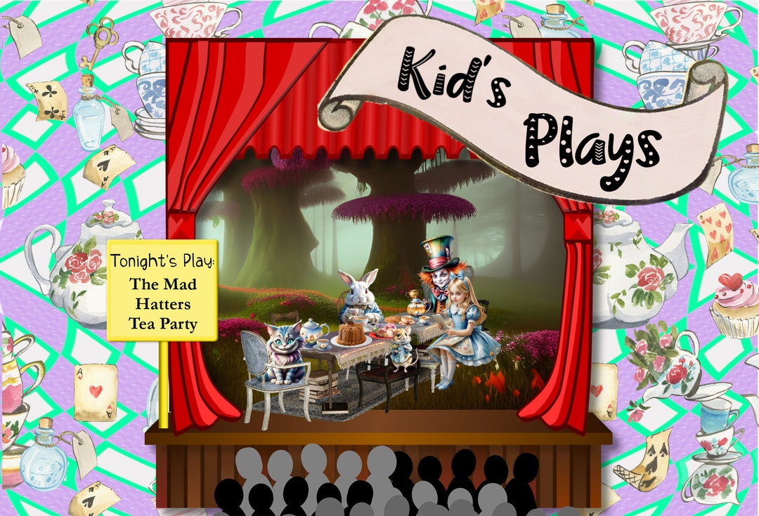 PLAYSCRIPTS FOR KIDS - the Mad Hatters Tea Party - Etsy