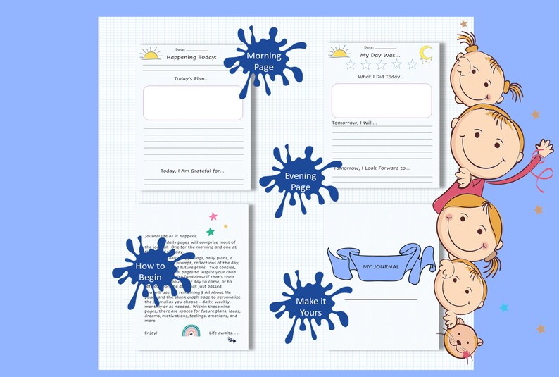 Kids Daily Journal Printable - Etsy
