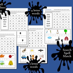 ABC & 123 Worksheets / Letters and Numbers Printables - Etsy