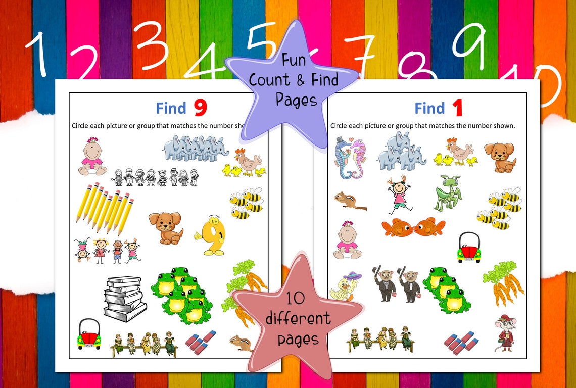 Numbers and Counting Practice Worksheets / 30 Printable Numbers ...