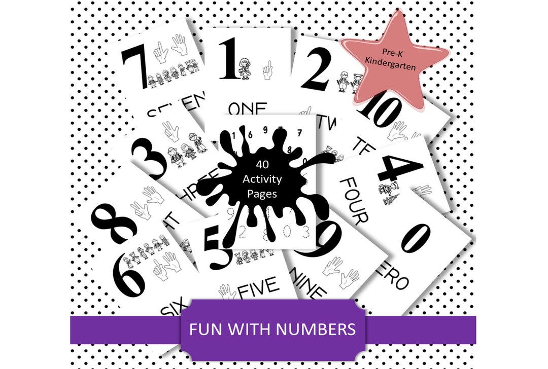 COUNTING & NUMBERS Pre-k / Kindergarten Printables - Etsy