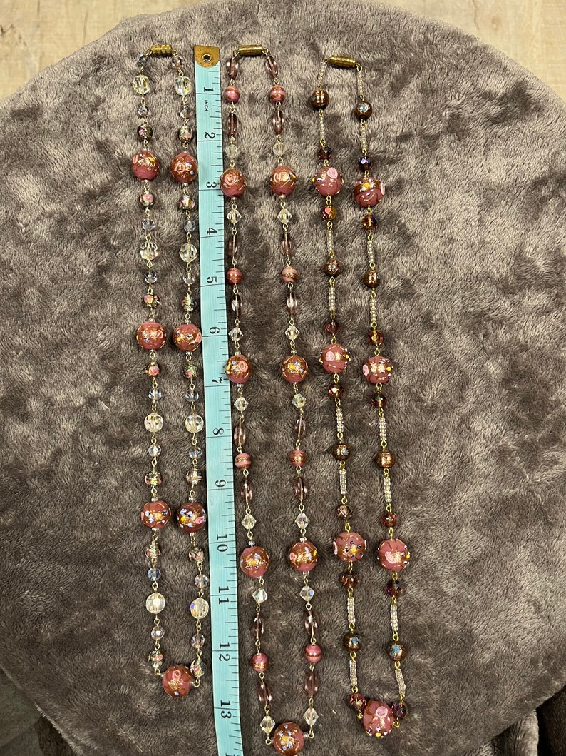 Vintage Venetian Wedding Bead Necklace 4 - Etsy