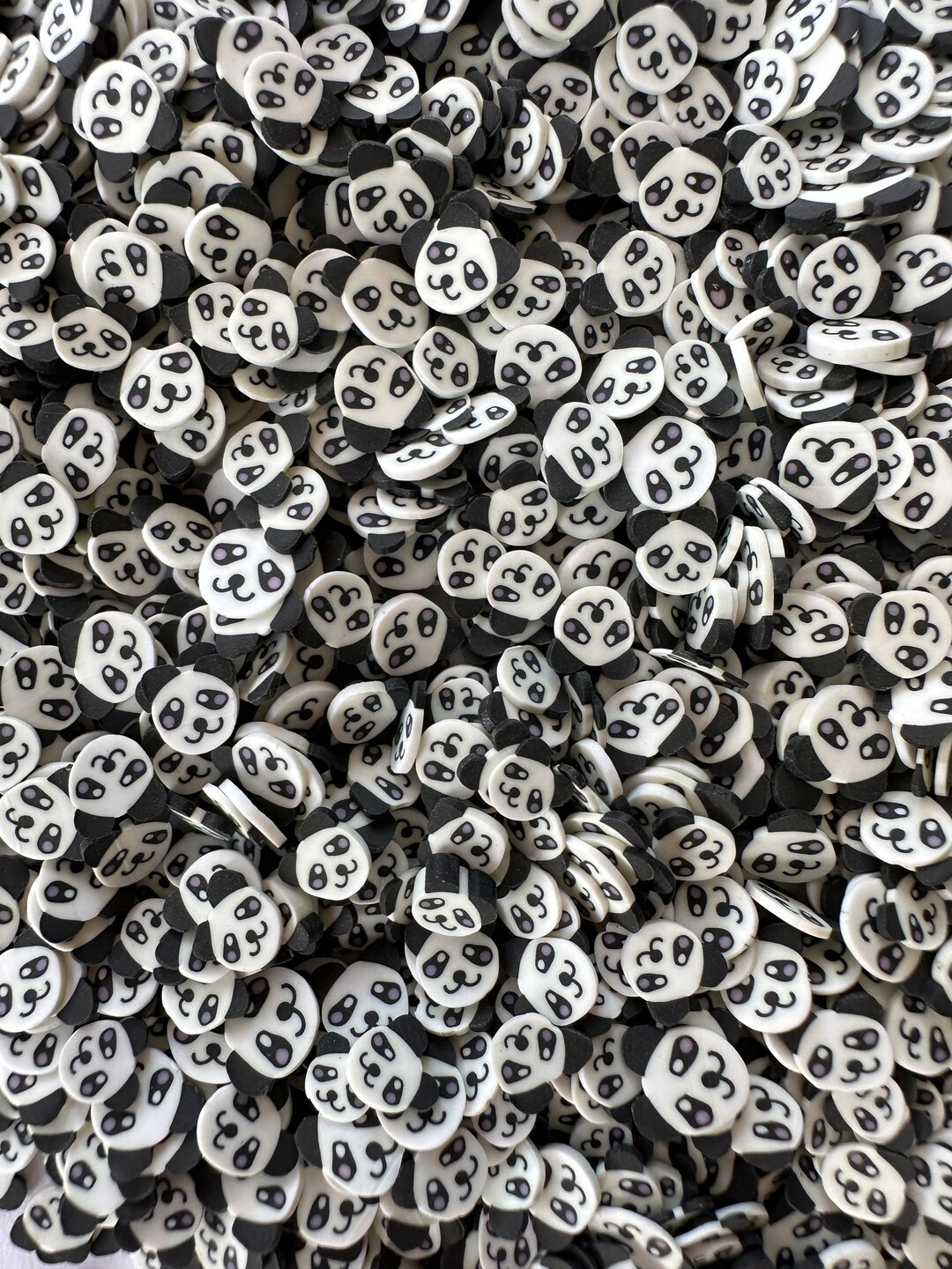 Panda Bear Fake Sprinkles, Polymer Clay Charms, Clay Slices, Resin and ...