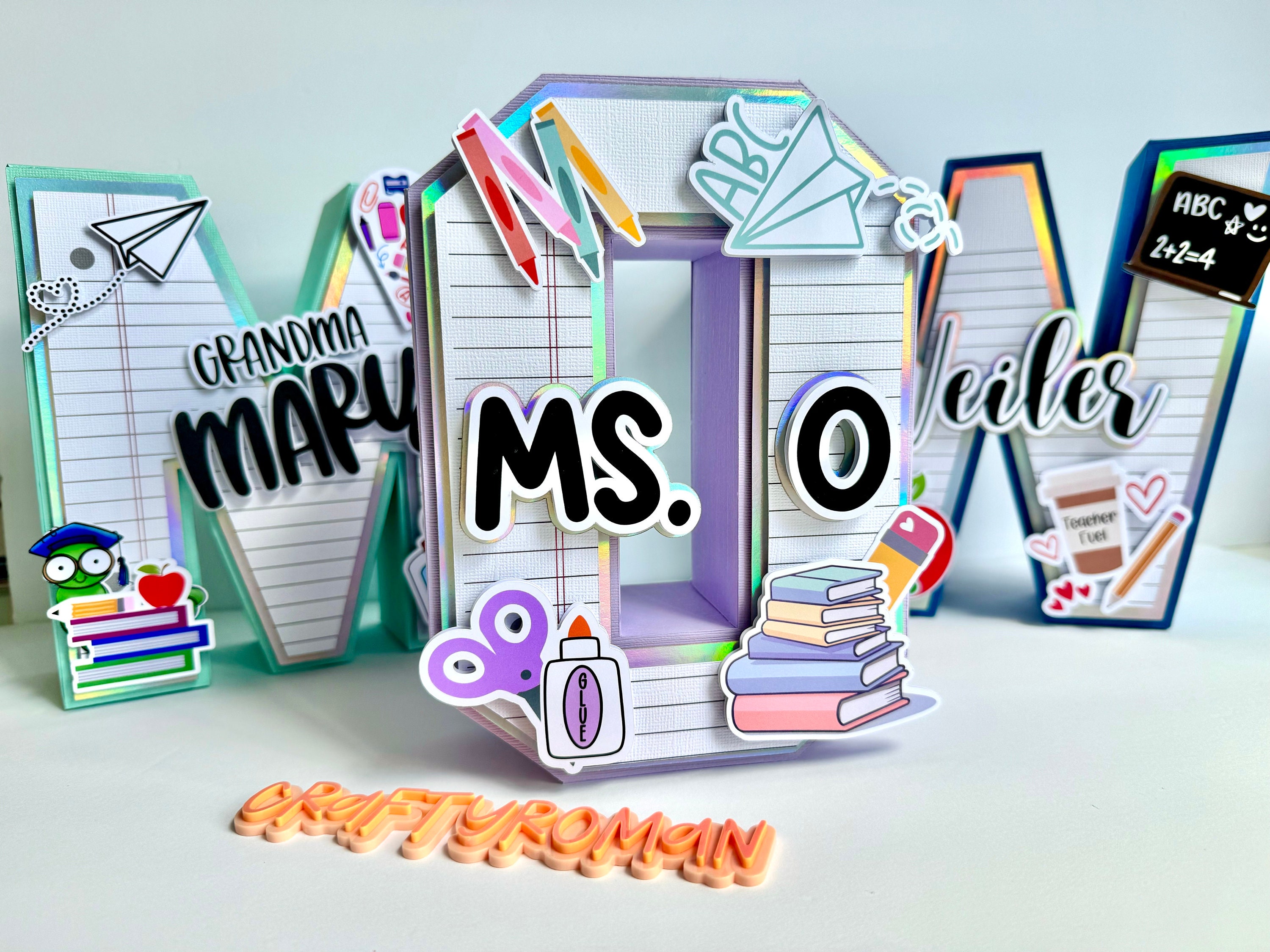 Teacher 3D Letter, 3D Letters, End of School, Back to School, Teacher ...