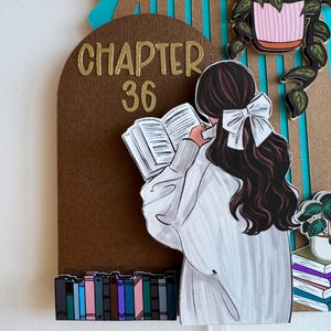 Book Lover Cake Topper, Chapters, Bookworm, Book Girlies, Books, Cake ...