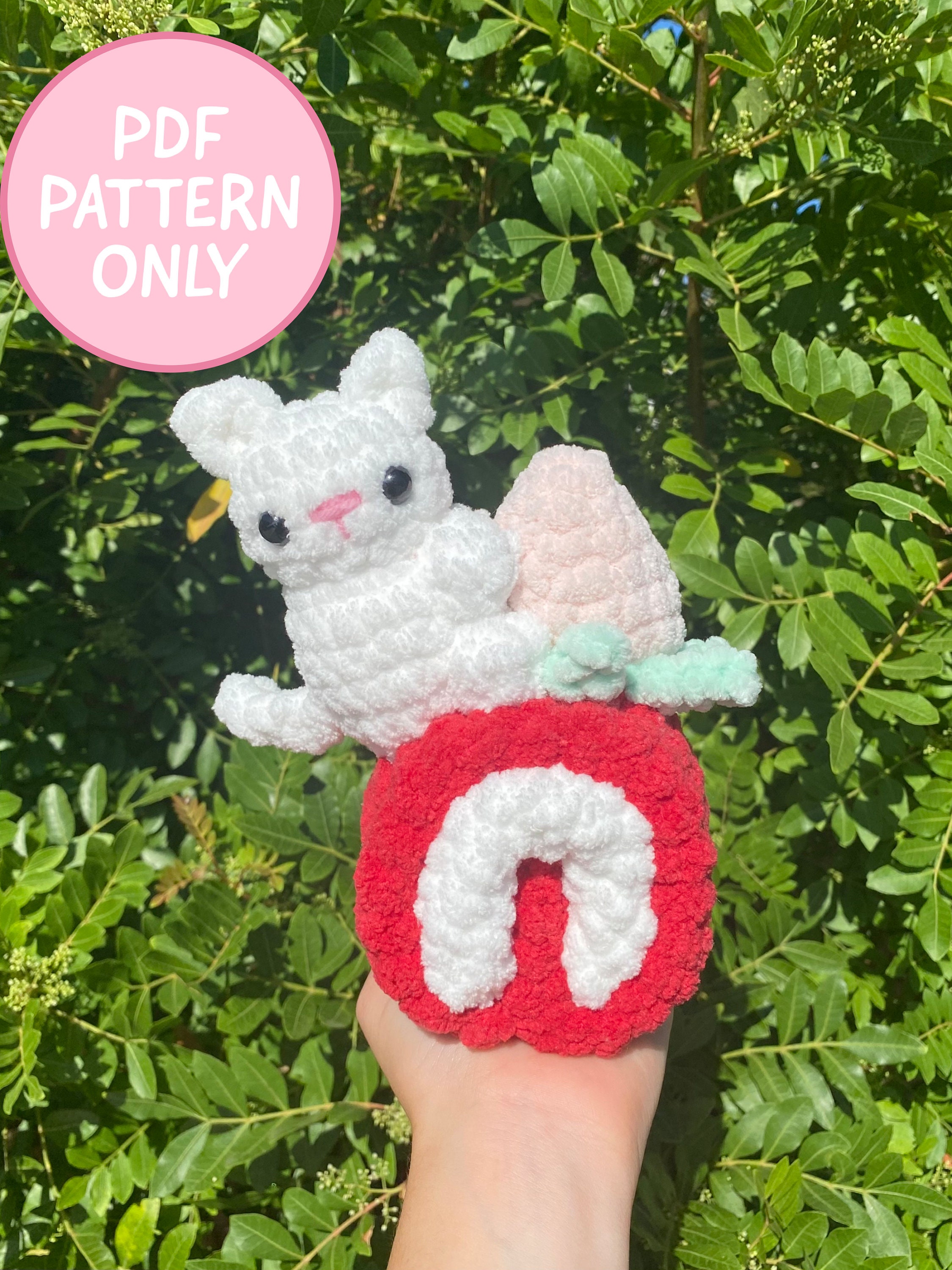 Cat Cake Roll Crochet Pattern - Etsy