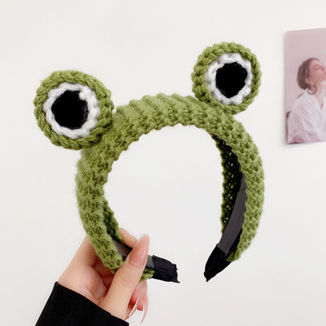 Cute Frog Crochet Headband Woven Alice Band Kawaii Head Wrap - Etsy