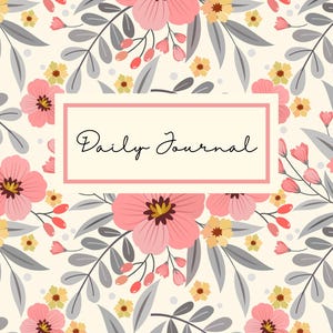 Pink Floral Daily Journal - Etsy
