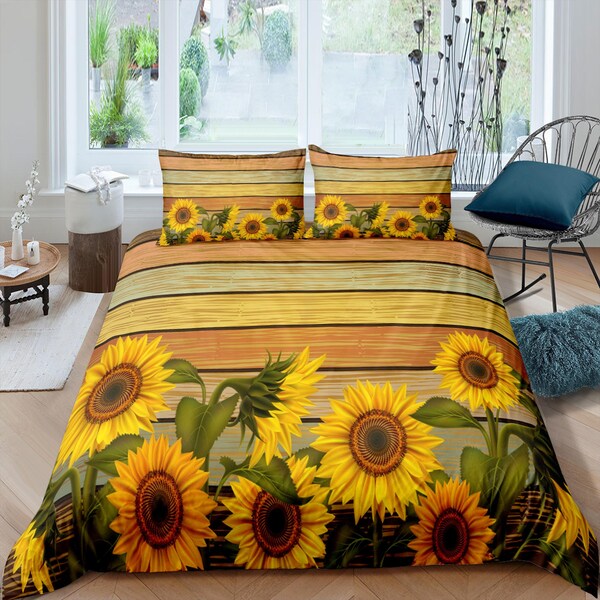 Sunflower Bedding - Etsy