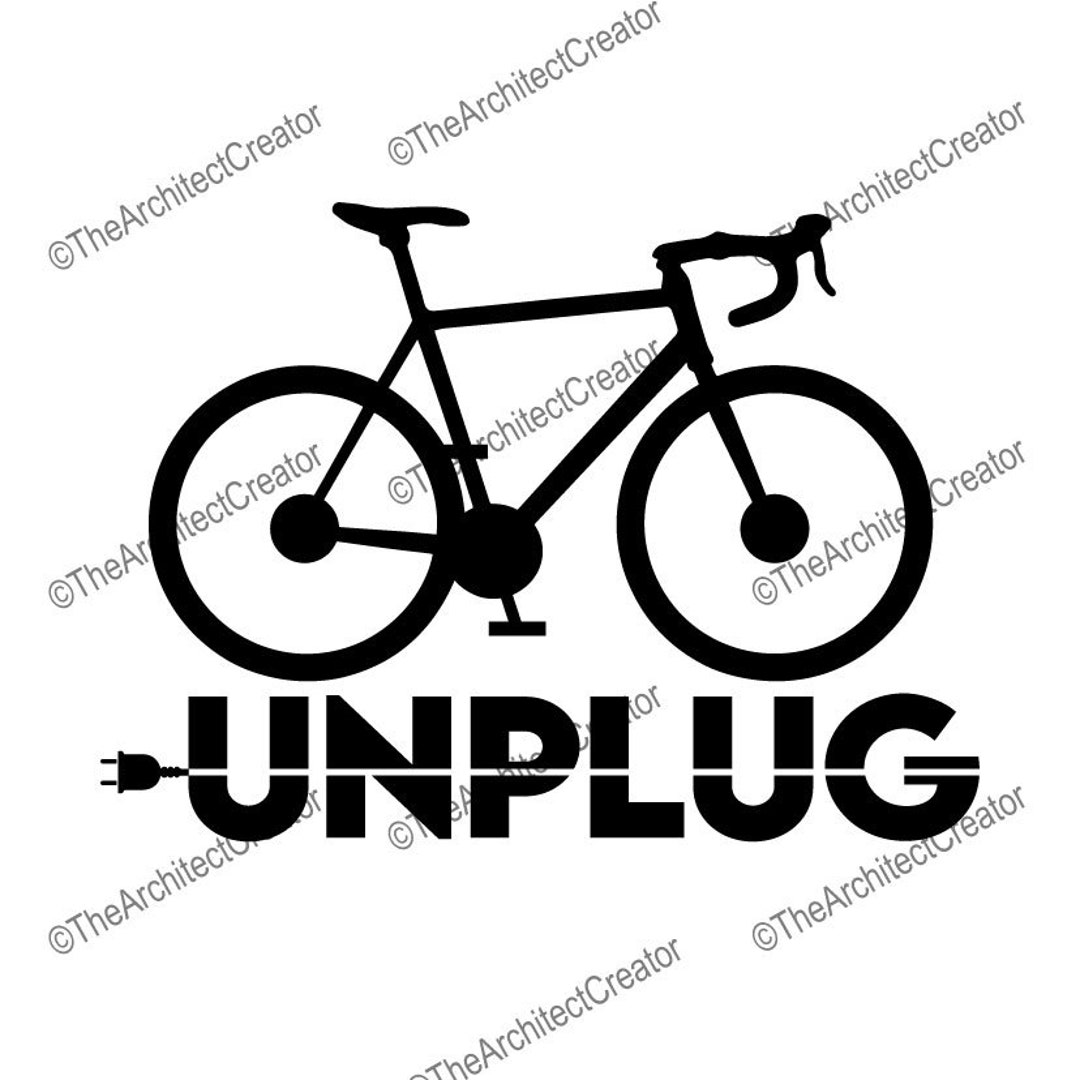 Unplug From Tech Get Outside Road Bike Bicycling Outdoors Tech Funny ...