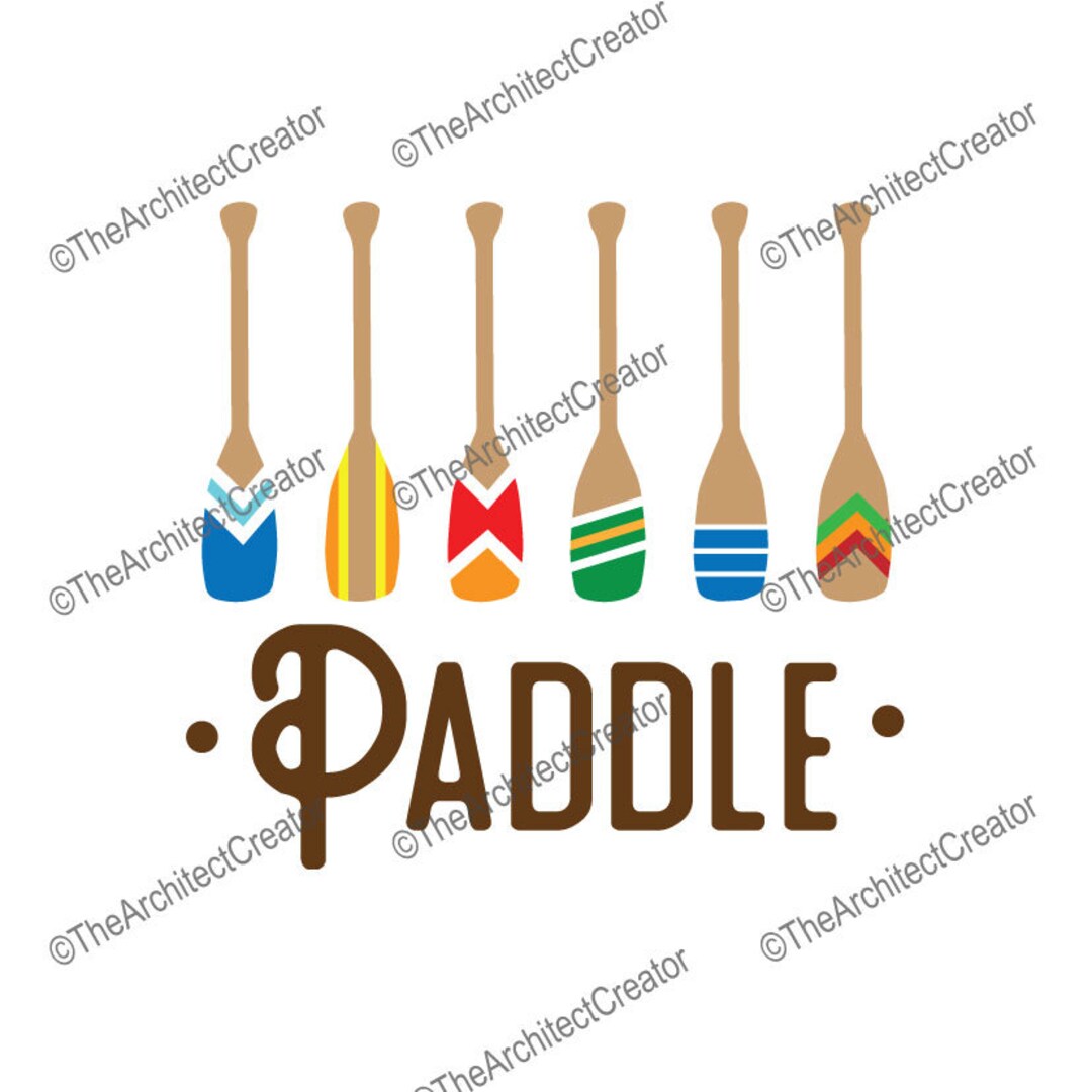 Paddle Paddling Canoe Canoeing SVG Instant Download - Etsy