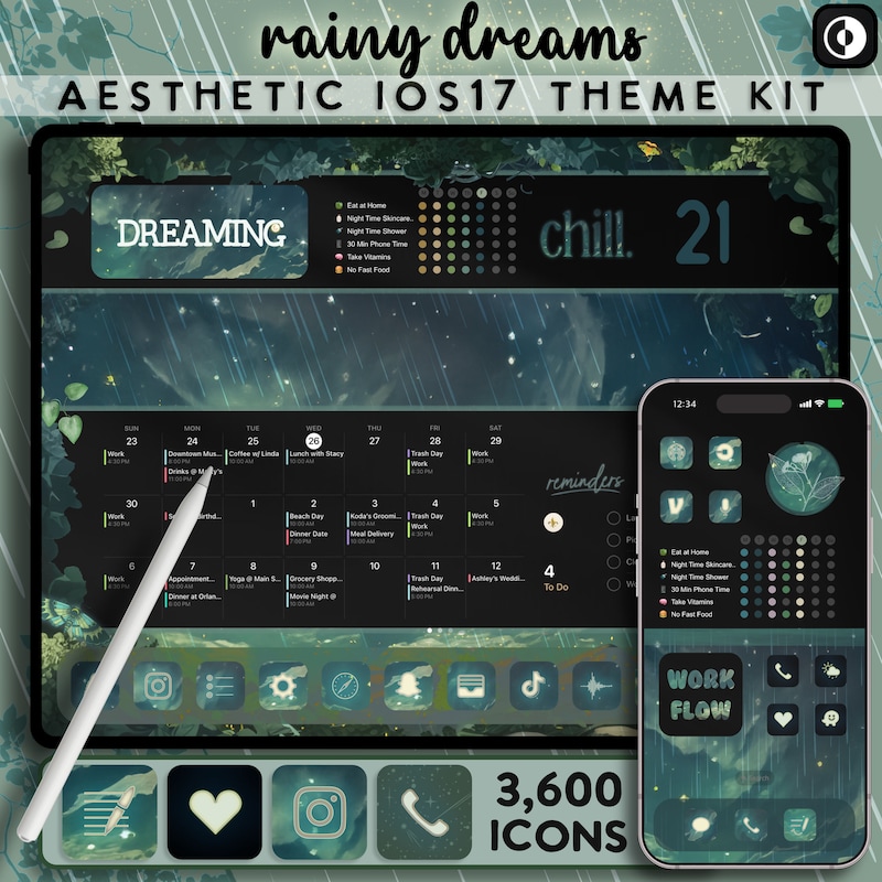 iPad Blue Layout - Etsy UK