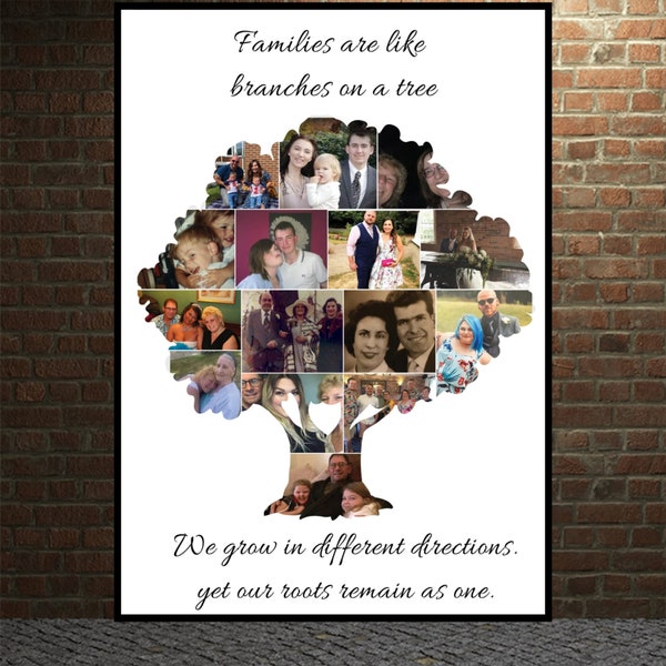 Family Tree Collage - Etsy UK