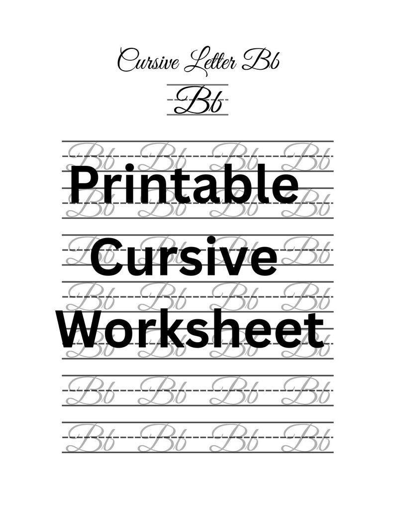 104 Page Cursive Worksheets - Learn to Write Cursive - Learn to Write ...