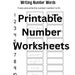 65 Printable Numbers Worksheet - Homeschool Worksheets - Pre K ...