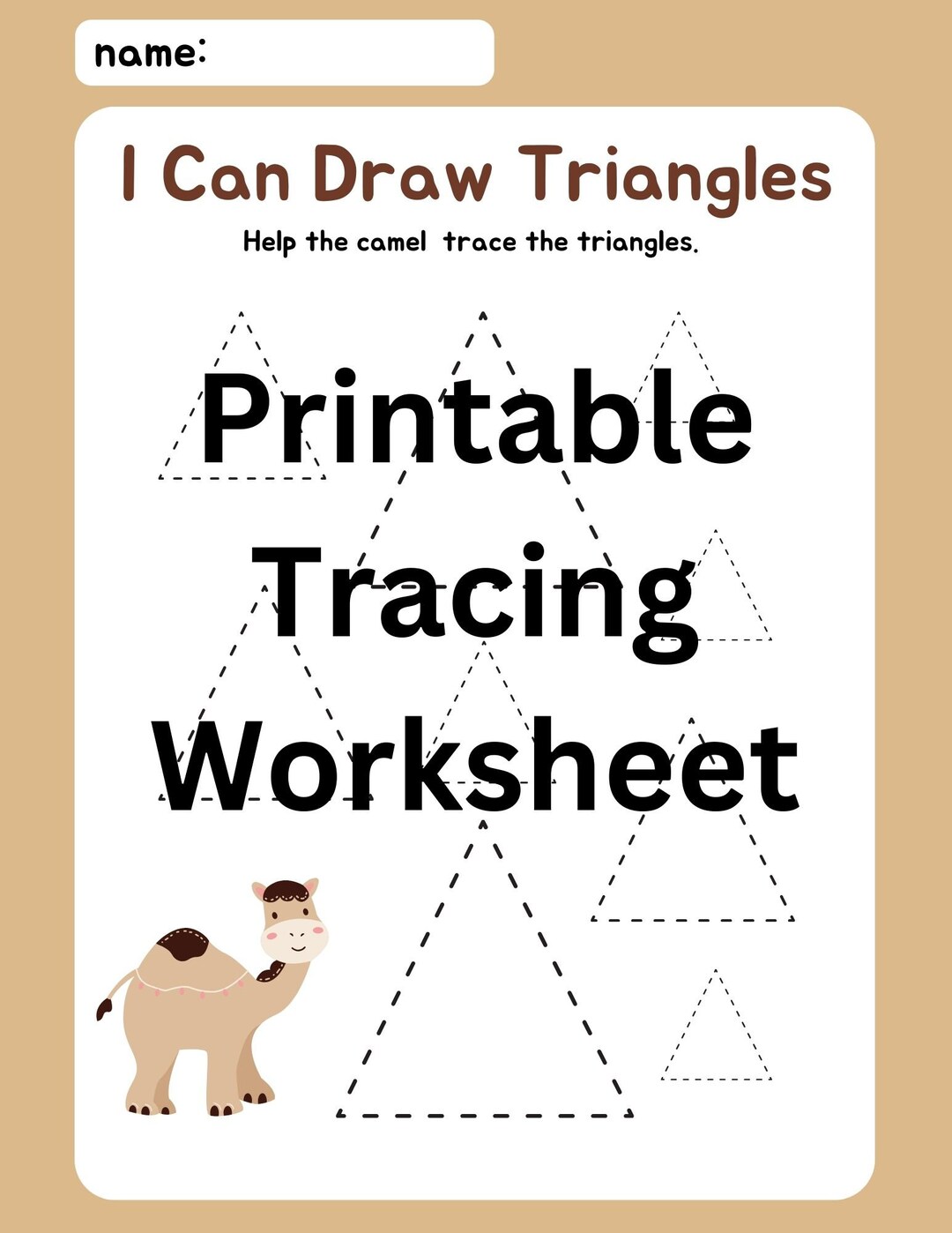 Printable Tracing Worksheet - Tracing Worksheet - Kindergarten ...