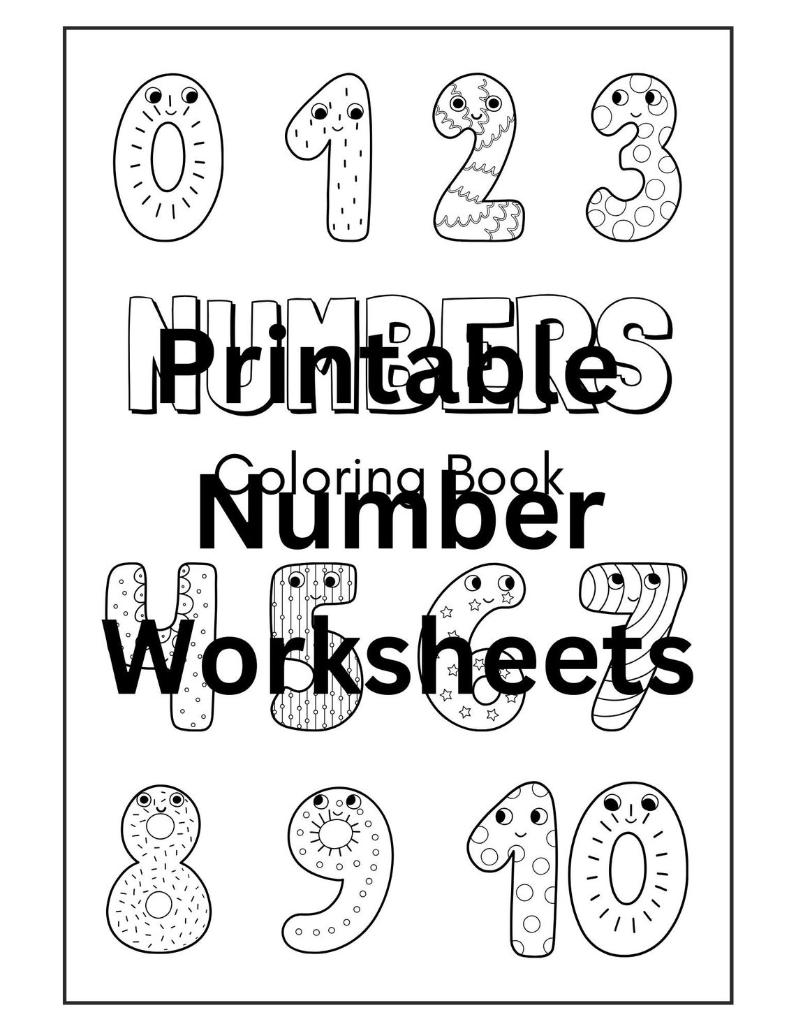 65 Printable Numbers Worksheet - Homeschool Worksheets - Pre K ...