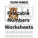 65 Number Worksheets – Tracing, Counting, Coloring (PDF Pattern) - Etsy