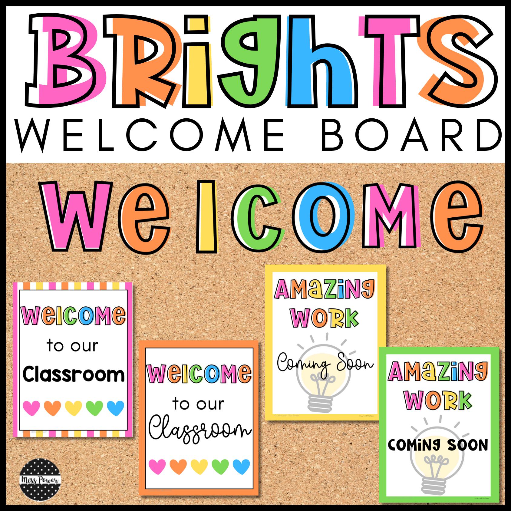 Student Work Display Bulletin Word | Classroom Bulletin Boards | WOW ...