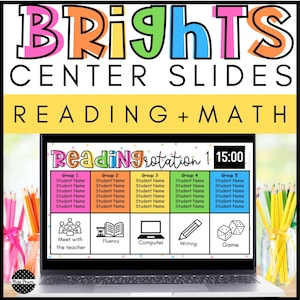 Center Rotation Chart Slides: Classroom Management - Brights Decor ...