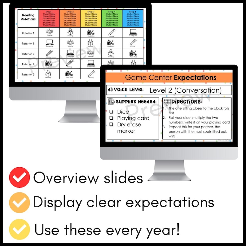 Engaging Classroom Daily Routine Set: Small Group Rotations & Daily ...