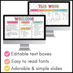 Daily Slides Templates | Morning Agenda Slides | Classroom Daily Google ...