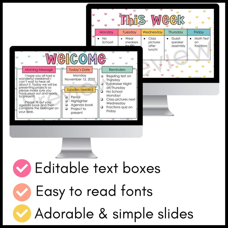 Morning Agenda Slides | Daily Slides Templates | Classroom Daily Google ...