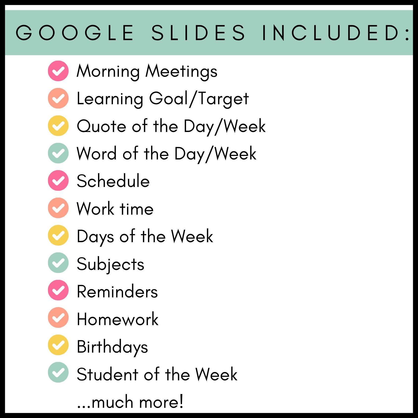 Daily Slides Templates | Morning Agenda Slides | Classroom Daily Google ...