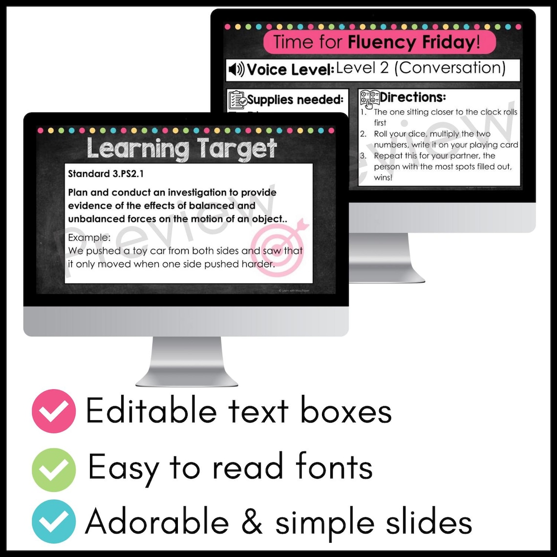 Chalkboard Brights Classroom Slides: Morning Agenda, Daily Schedule ...