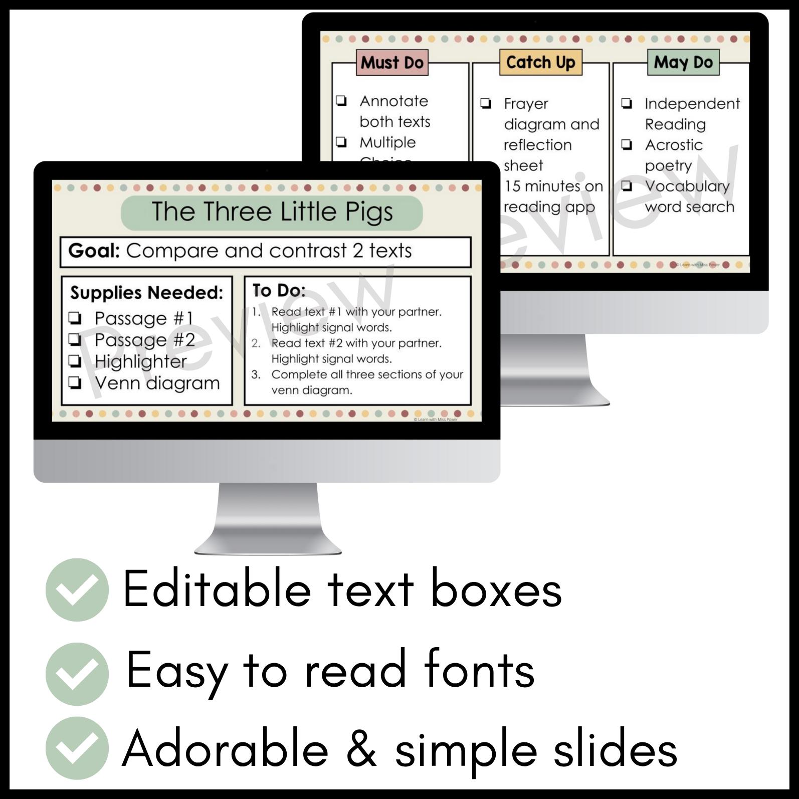 Class Slides, Daily Google Slides Templates for Classroom, Agenda ...