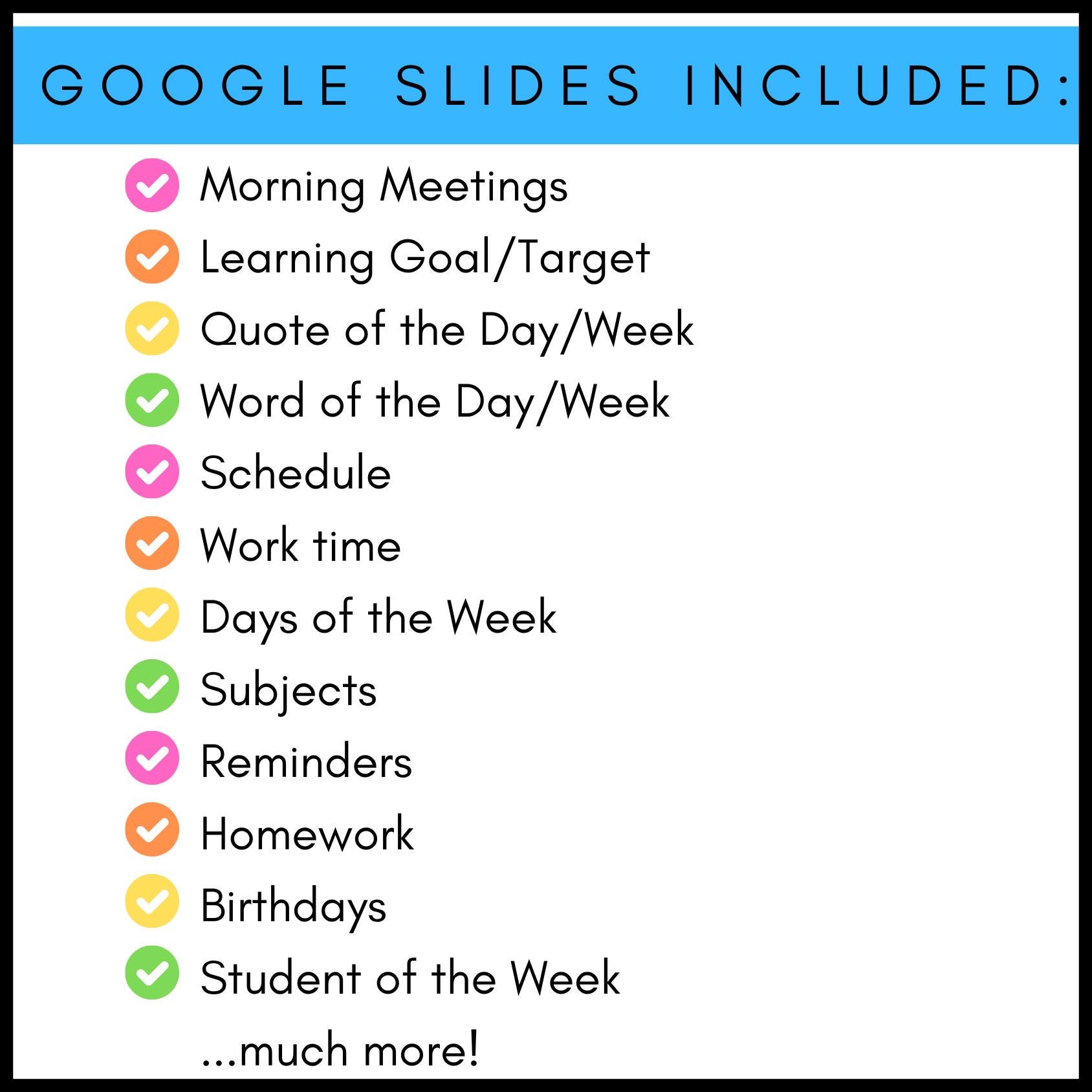 Morning Agenda Slides | Daily Slides Templates | Classroom Daily Google ...