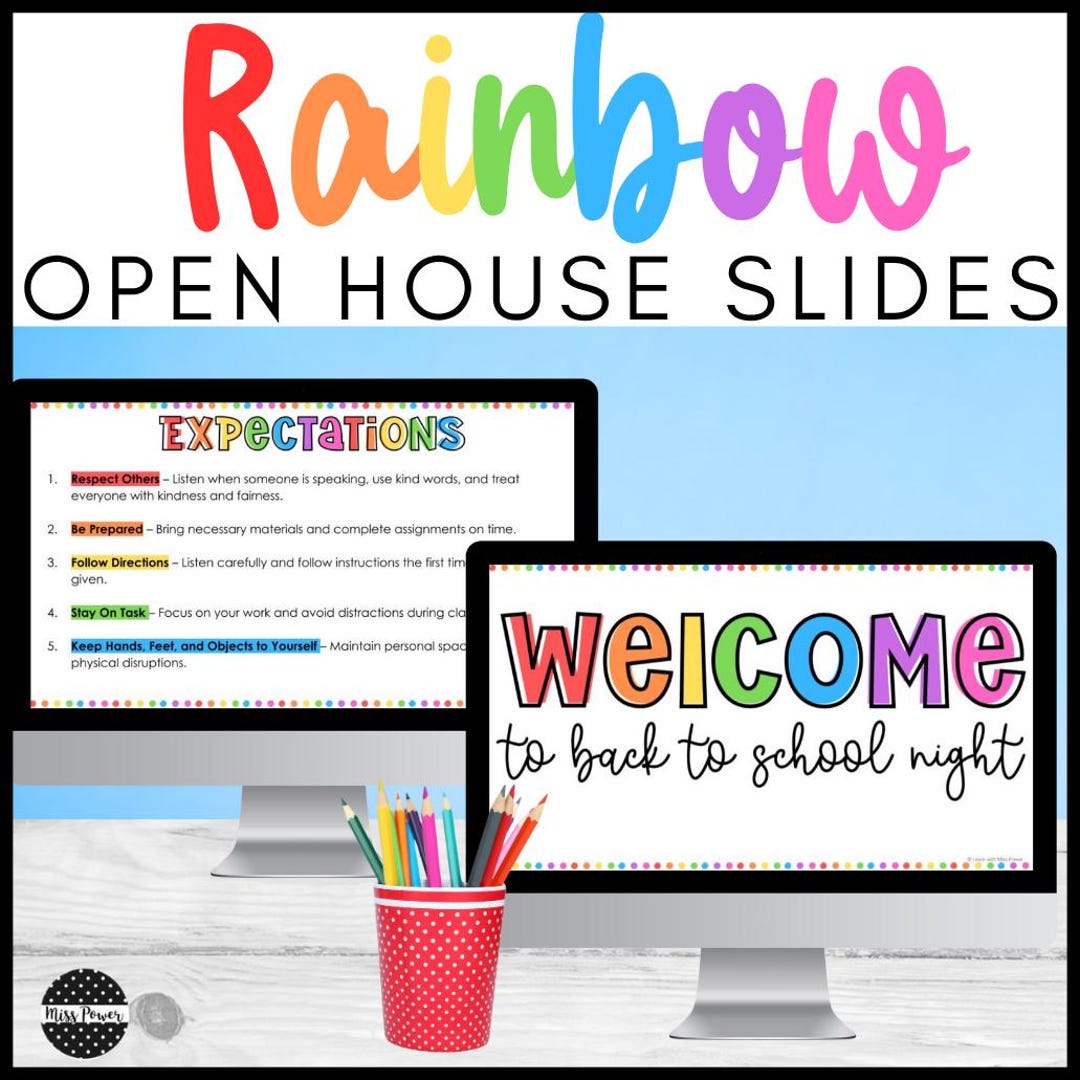 Back to School Night Slides | Open House Slideshow Classroom ...