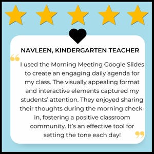 Morning Agenda Slides | Daily Slides Templates | Morning Meeting Google ...