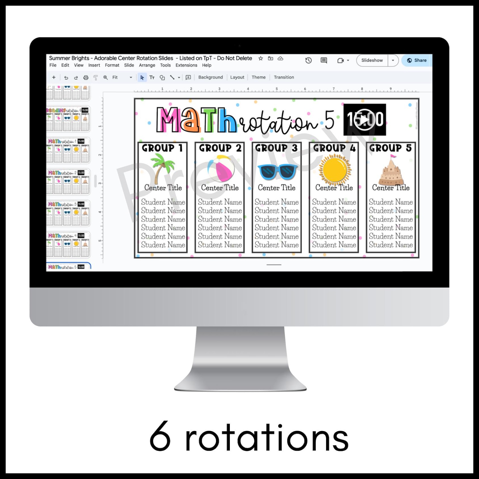 Center Rotation Chart | Small Group Rotations | Morning Agenda Slides ...
