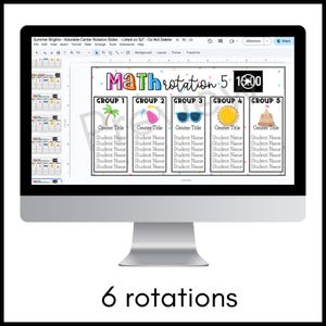 Center Rotation Chart Slides: Classroom Management - Brights Decor ...
