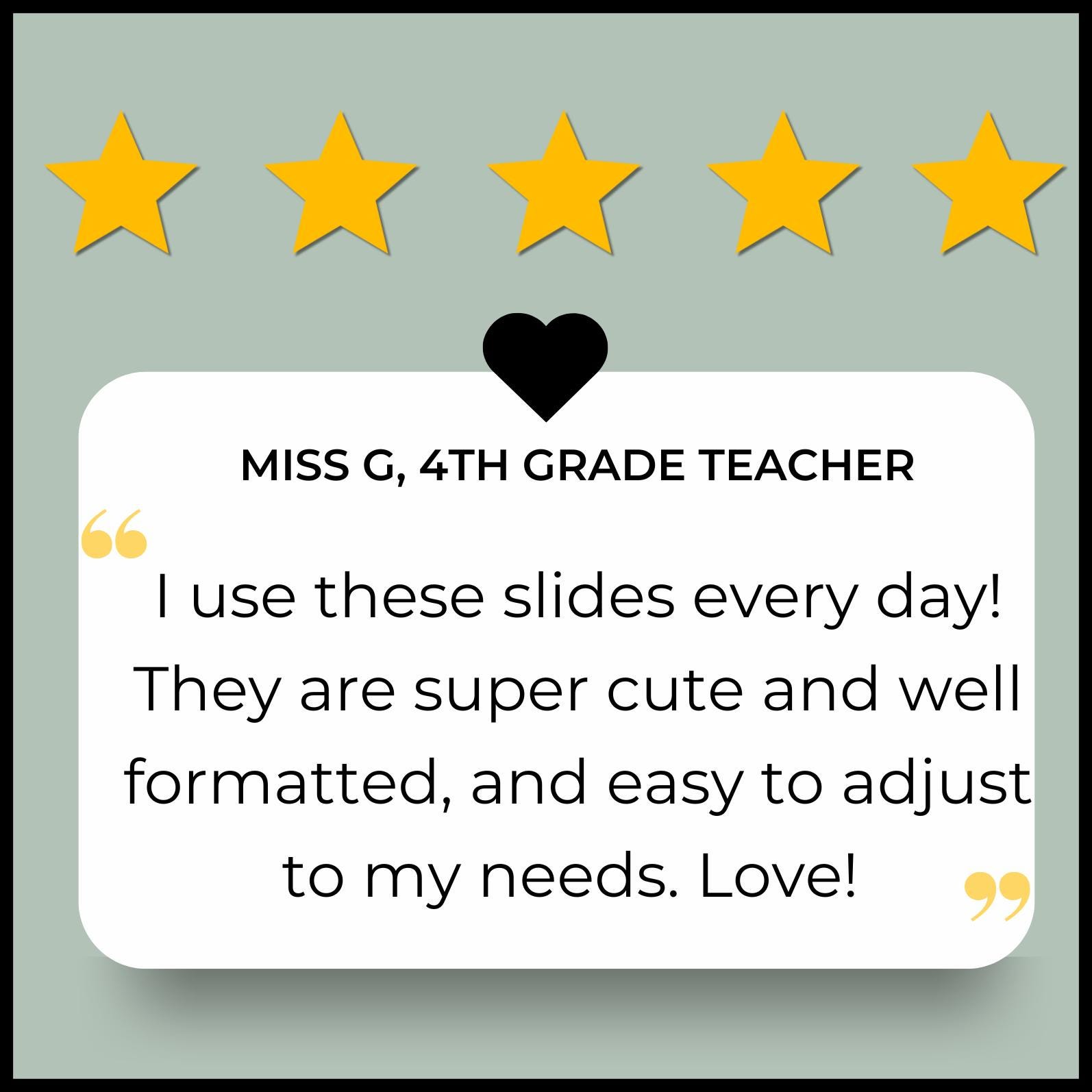 Class Slides, Daily Google Slides Templates for Classroom, Agenda ...