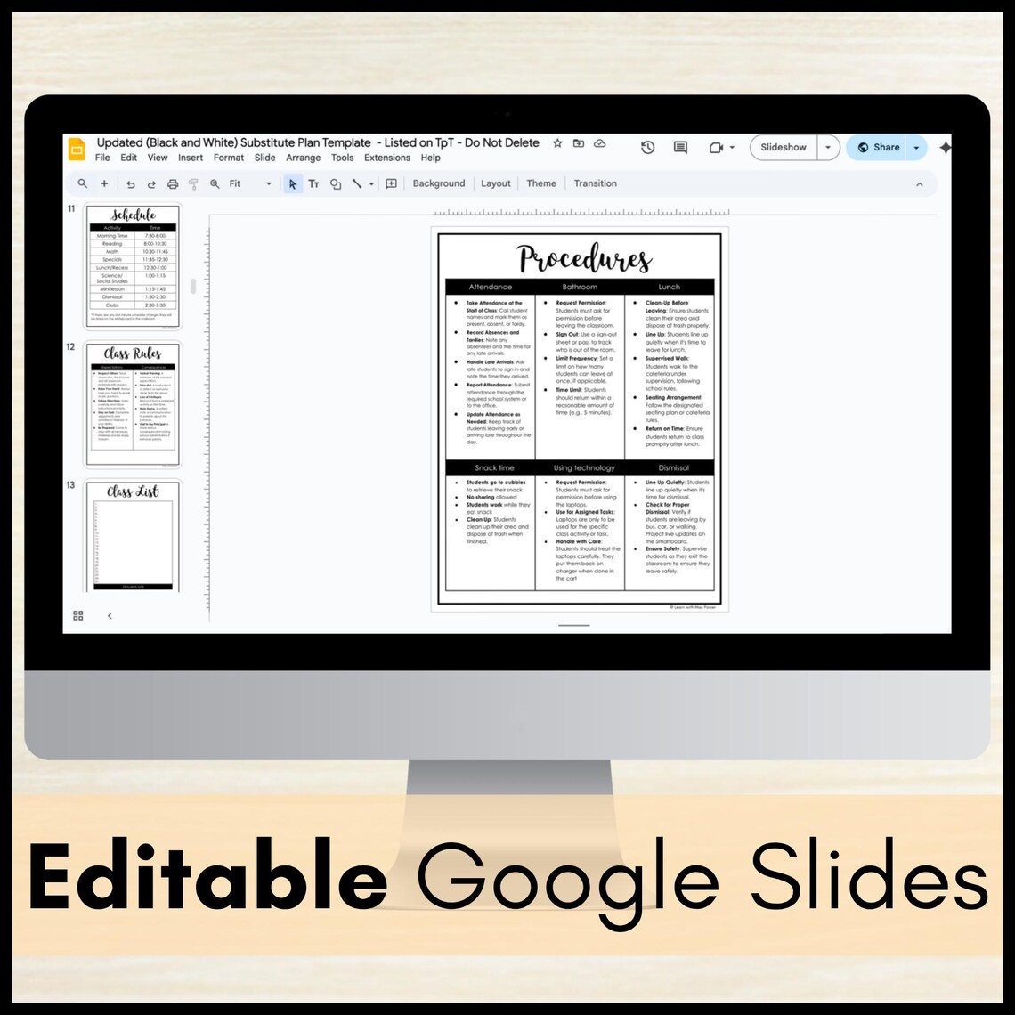 Substitute Binder Templates | Emergency Sub Binder | Sub Plans Template ...