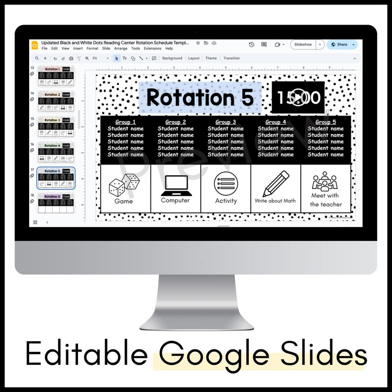 Center Rotation Chart | Small Group Rotations | Morning Agenda Slides ...