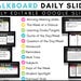 Chalkboard Brights Classroom Slides: Morning Agenda, Daily Schedule ...