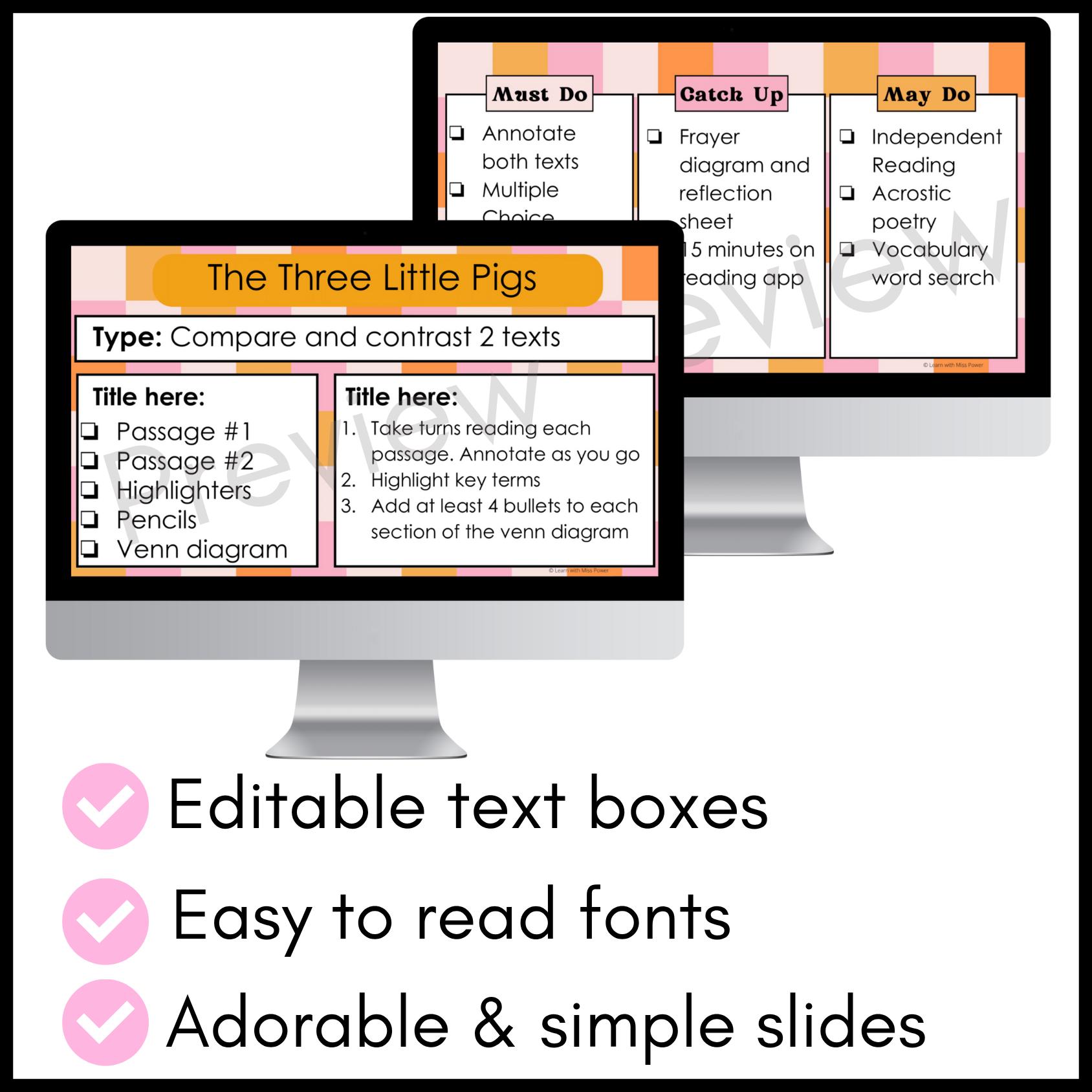 Retro Daily Slides | Daily Classroom Slides | Morning Agenda Slides ...