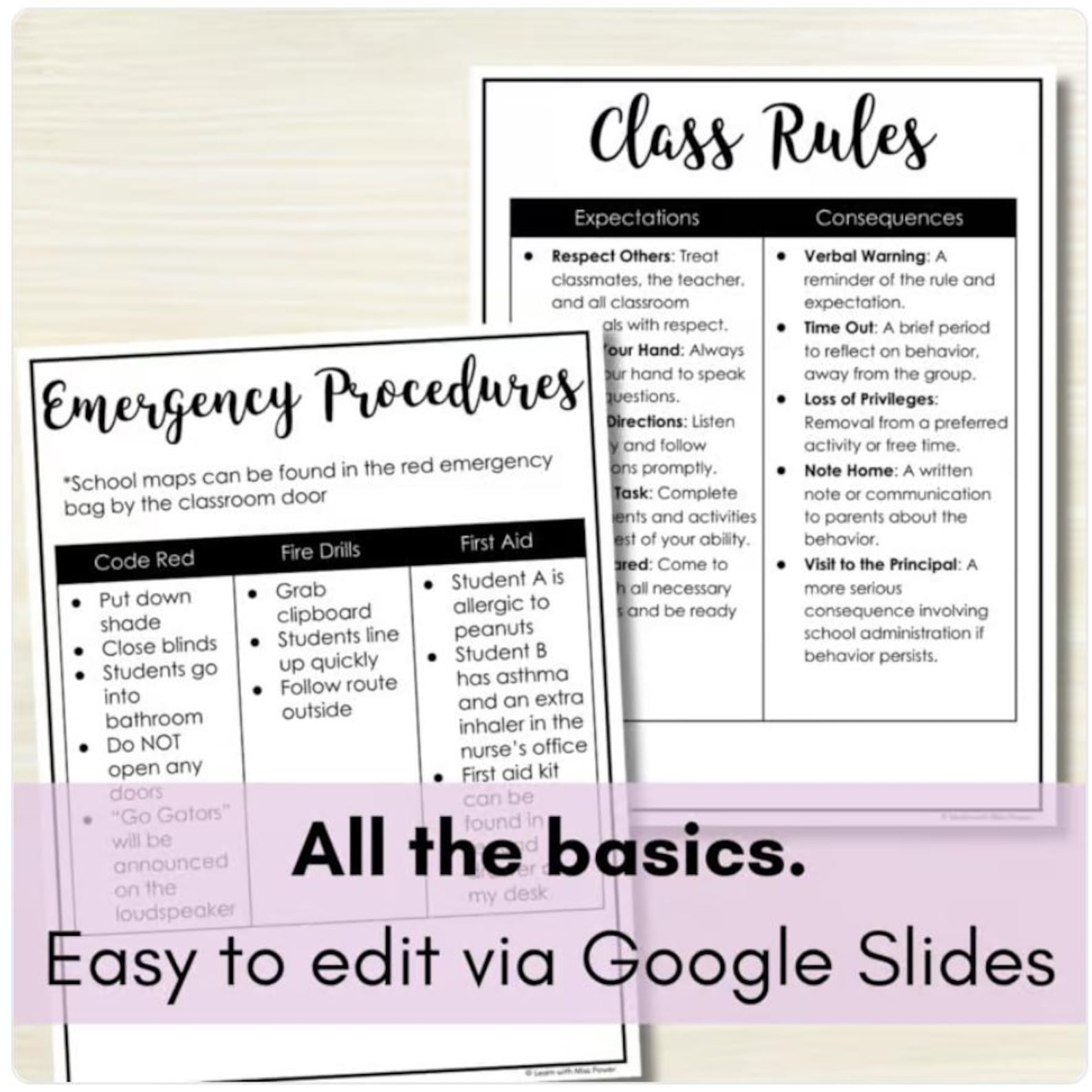 Substitute Binder Templates | Emergency Sub Binder | Sub Plans Template ...