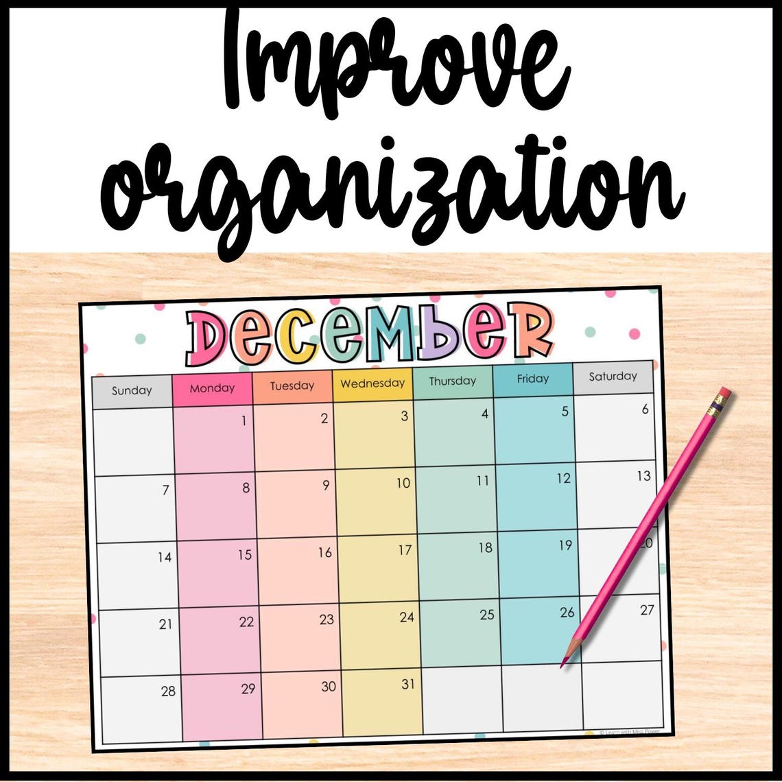 Rainbow Classroom Calendar 2026–2027 | Printable Monthly Calendar for ...