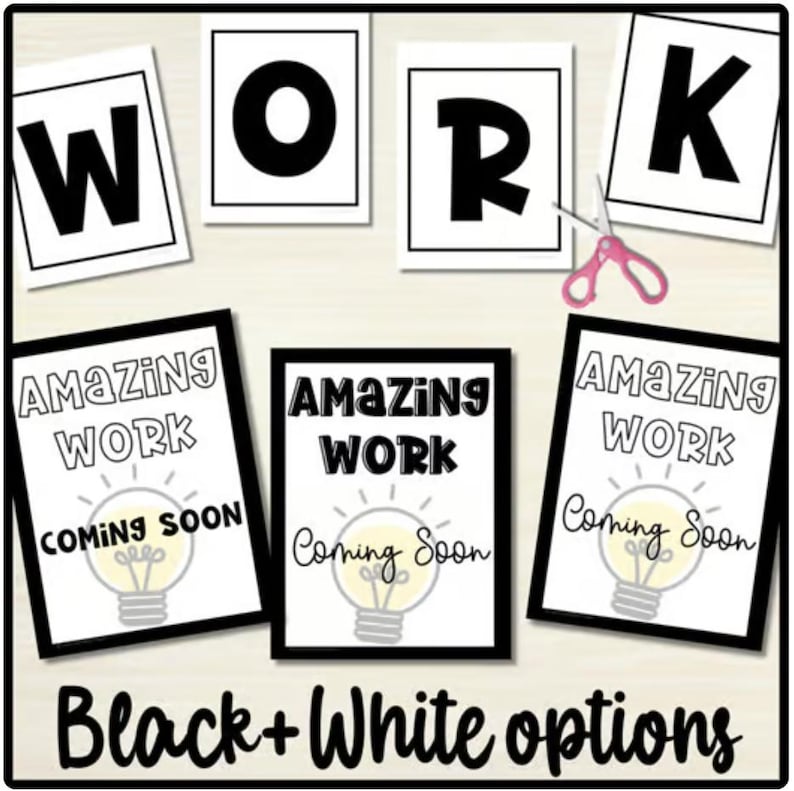 Back to School Bulletin Board Letters | Classroom Decor | Student Work ...