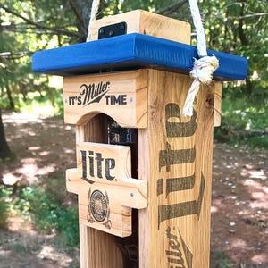 Miller Lite Beer Bottle Easy Fill Bird Feeder - Etsy