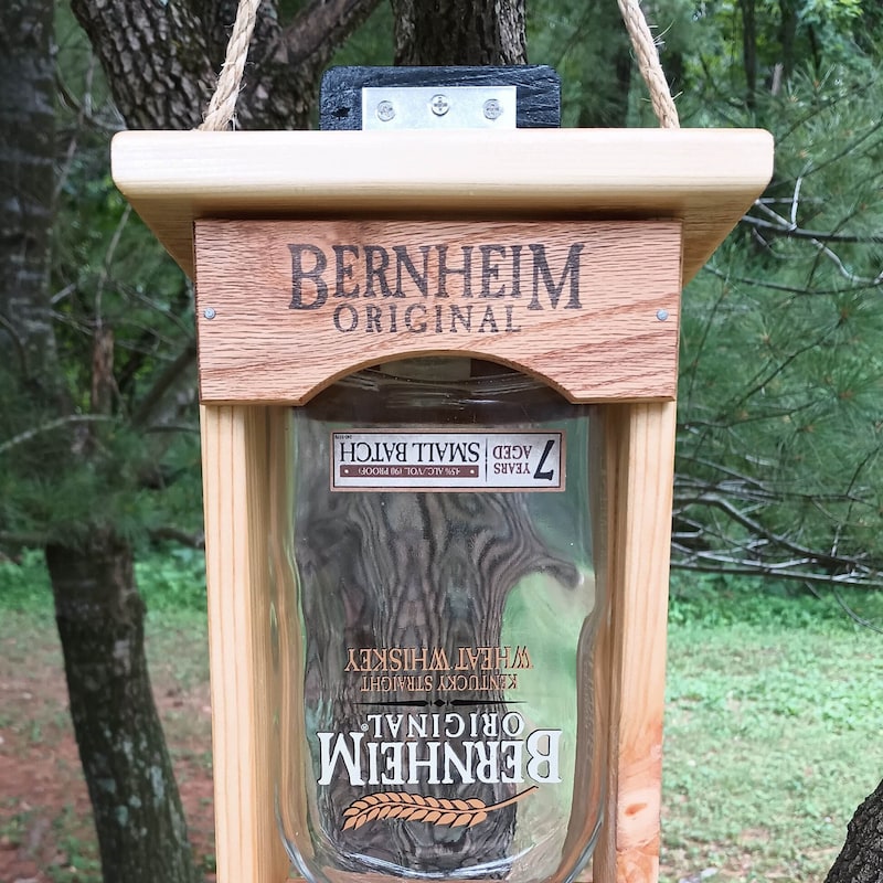 Whiskey Bottle Hummingbird Feeder - Etsy