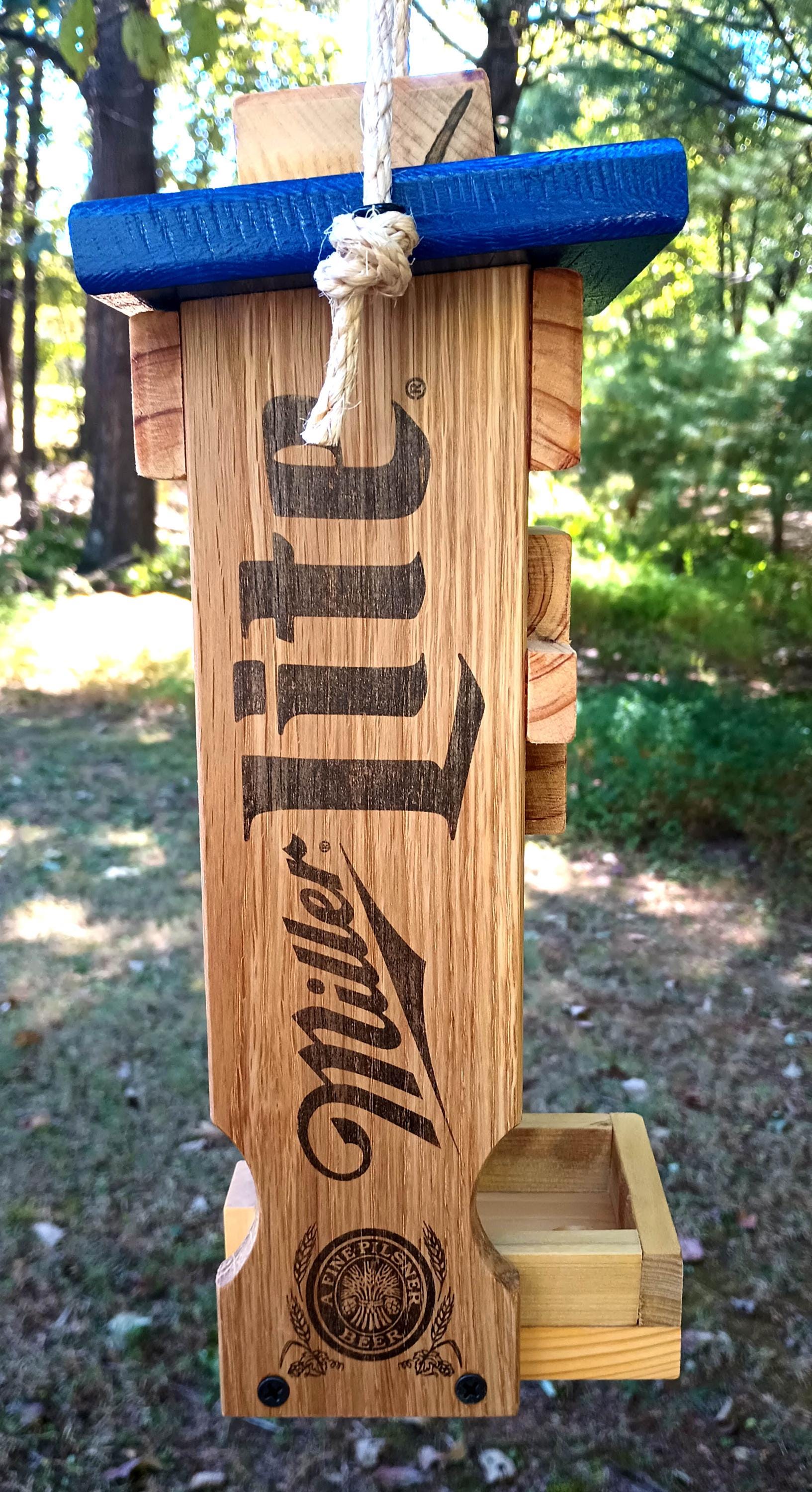 Miller Lite Beer Bottle Easy Fill Bird Feeder - Etsy