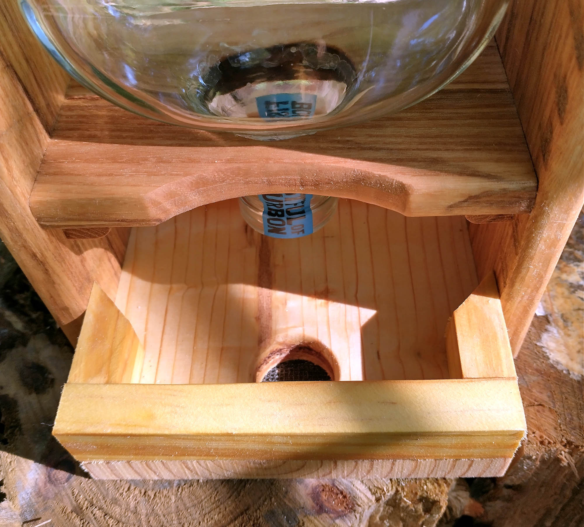 Fistful of Bourbon Bottle Easy Fill Bird Feeder - Etsy