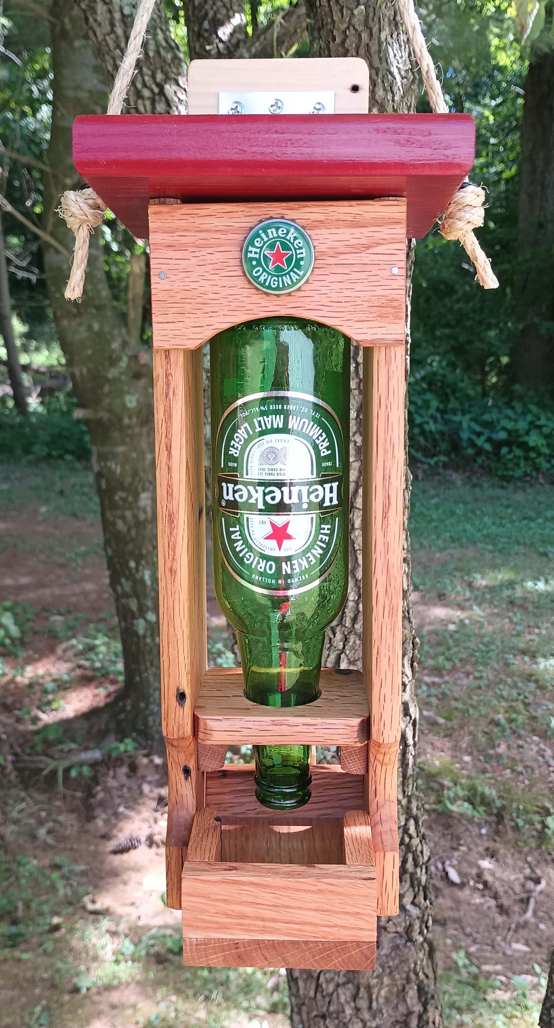 Heineken Beer Bottle Easy Fill Bird Feeder - Etsy