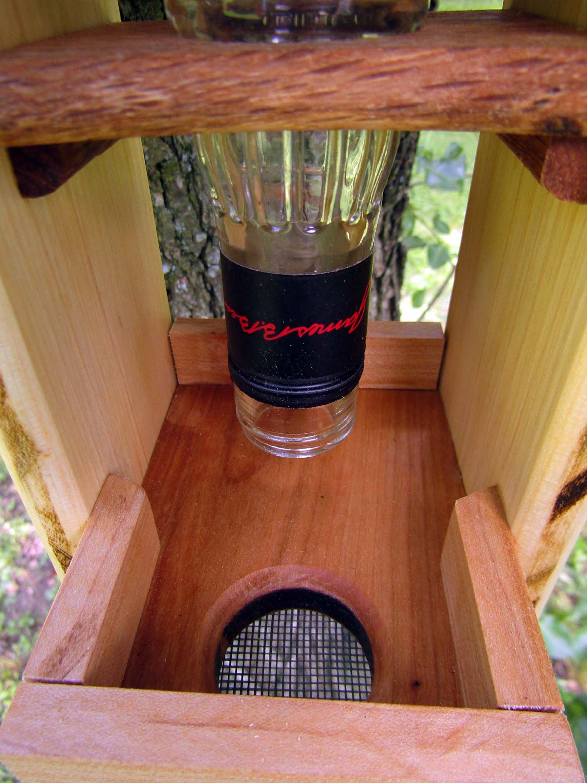 Jim Beam Peach Whiskey Bottle Easy Fill Bird Feeder - Etsy