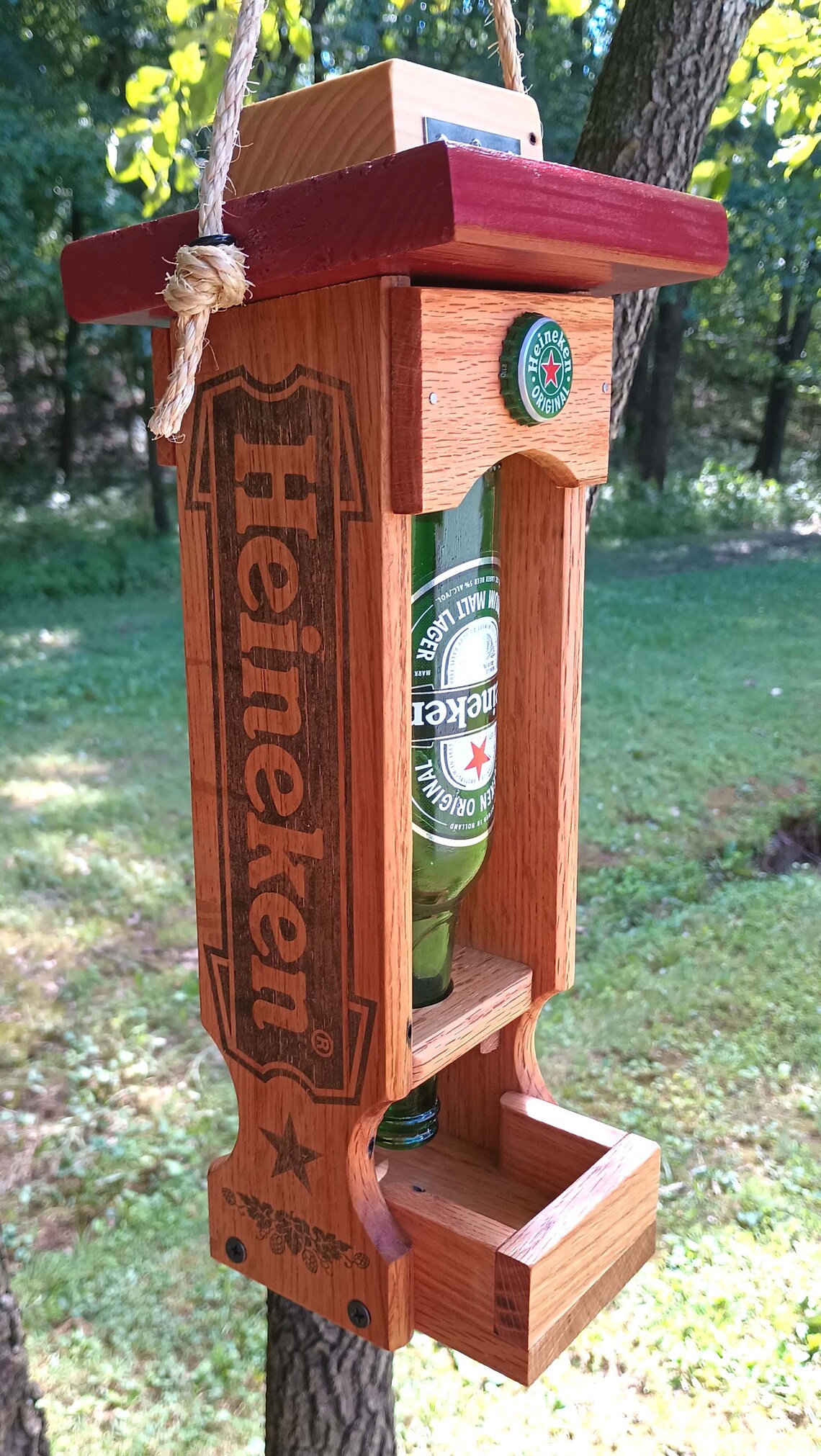 Heineken Beer Bottle Easy Fill Bird Feeder - Etsy